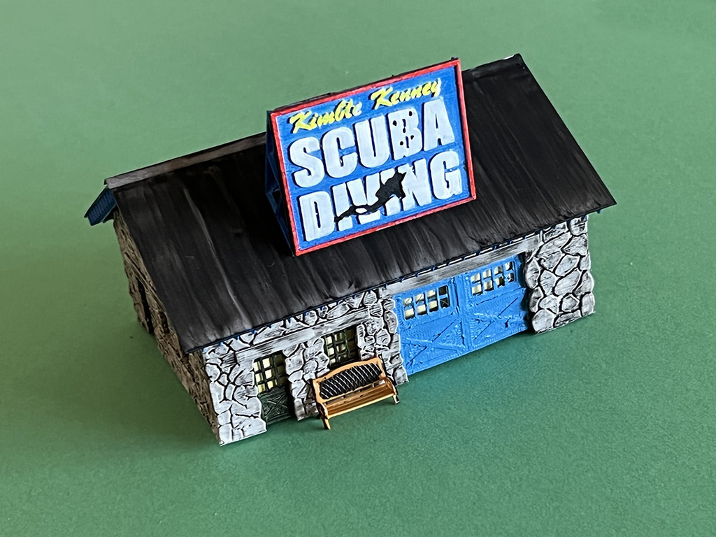 🏠 SCUBA DIVE SHOP HO SCALE・Free 3D File for ・Cults