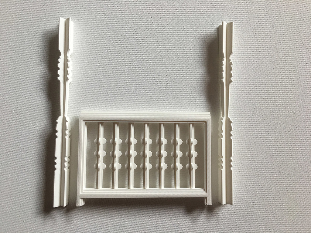 🏠 RAILING 1/12 Scale for Dollhouses・Free 3D File for ・Cults