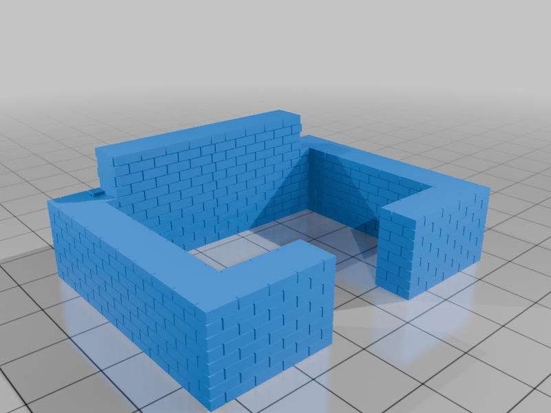 🏠 GREEN HOUSE with BRICK FOUNDATION O GAUGE・Free 3D File for ・Cults