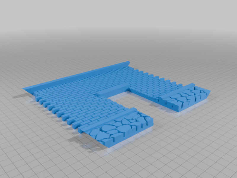 🧱 BRICK TRACK SIDE BUILDING 1:87 HO SCALE・Free 3D File for ・Cults