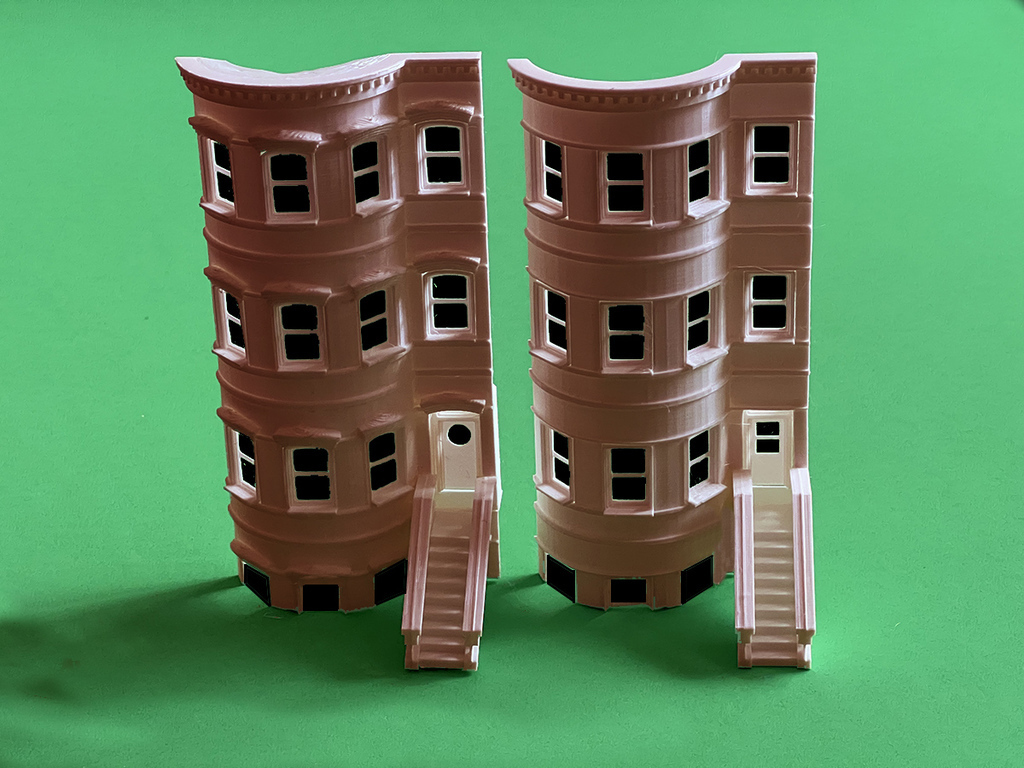🏠 BROWNSTONE MODULAR APARTMENTS HO SCALE・Free 3D File for ・Cults