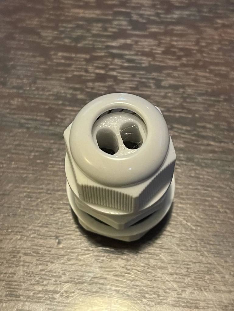 🔌 M20 Cable Gland Insert - 1mm Twin and Earth・Free 3D File for ・Cults