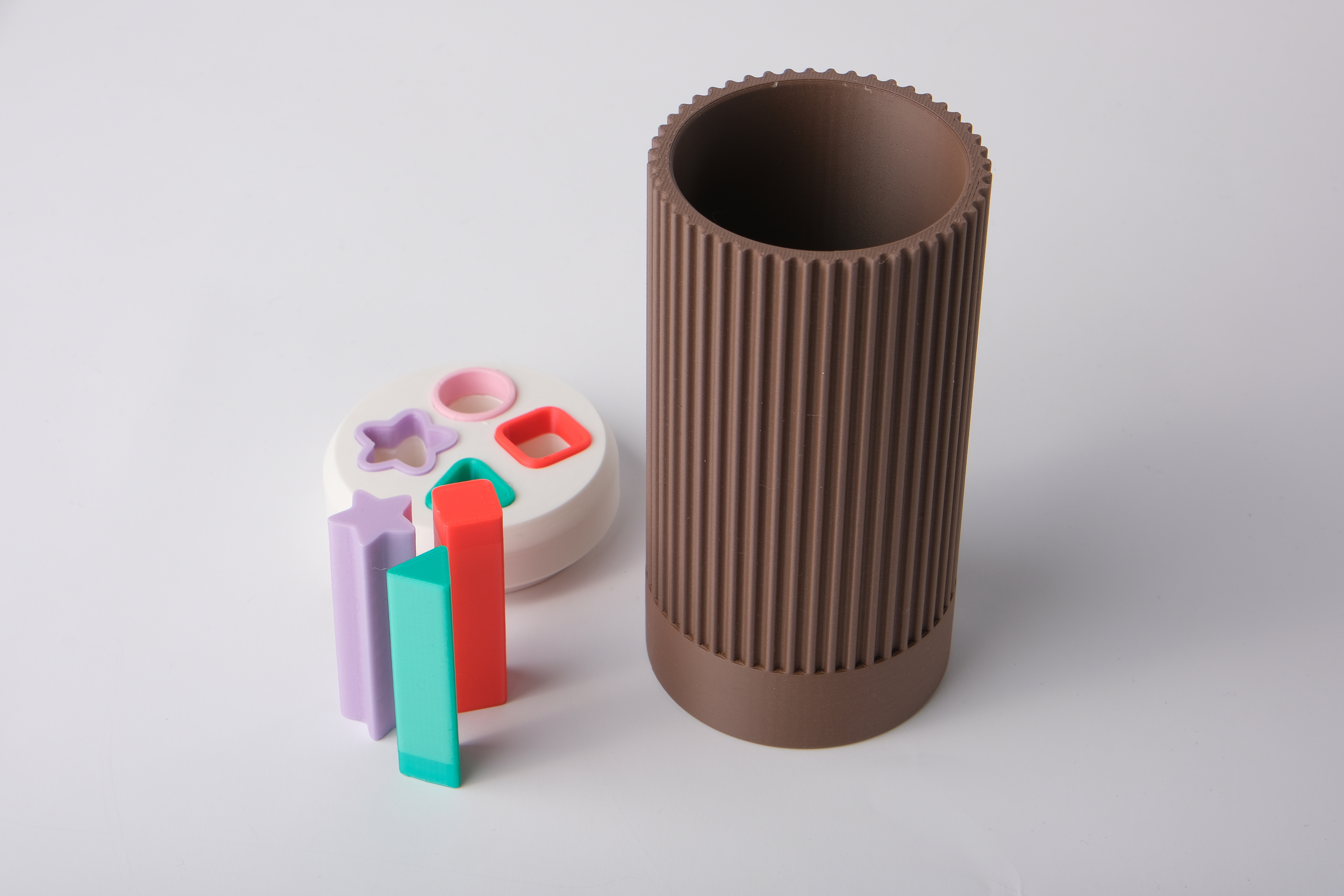 🫙 Playful Shape Sorting Cylinder for Kids・Free 3D File for 3D printing ...