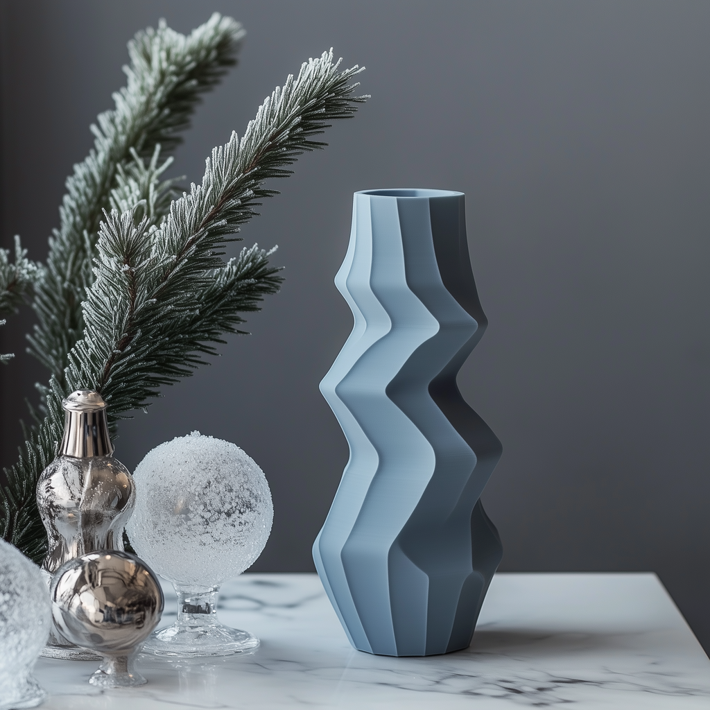 🏺 Cascade Vase for Elegant Home Decor・Free 3D File for ・Cults