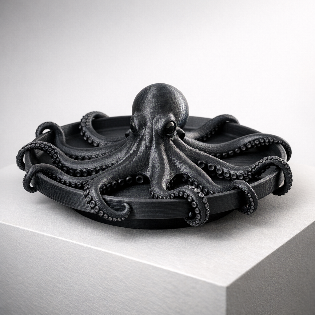 🐙 Sculptural Octopus Tray with Tentacles・Kostenlos 3D Datei für 3D ...