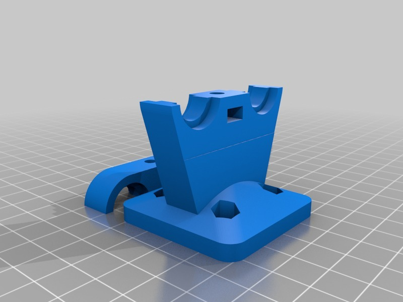 🔩 Dual Extruder Mount - E3D V6 & V5 /OR J Head・Free 3D File for ・Cults