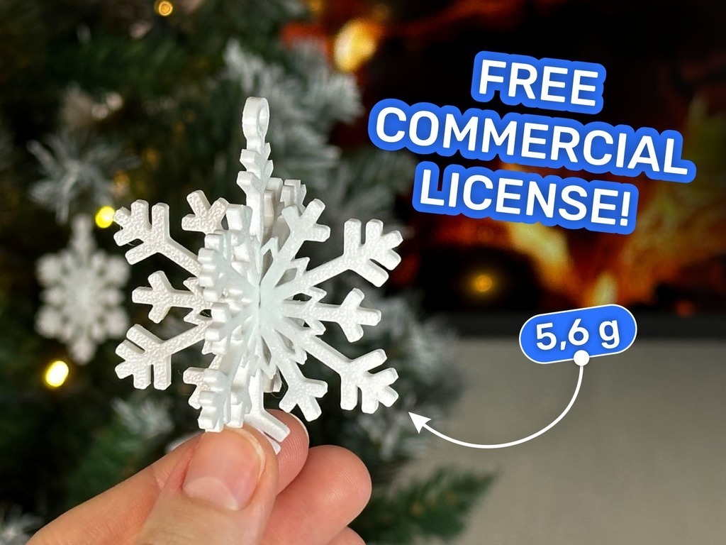 ️ 3D Snowflake Puzzle Snap-Fit New Year's decor - Snowflakes New Year's ...