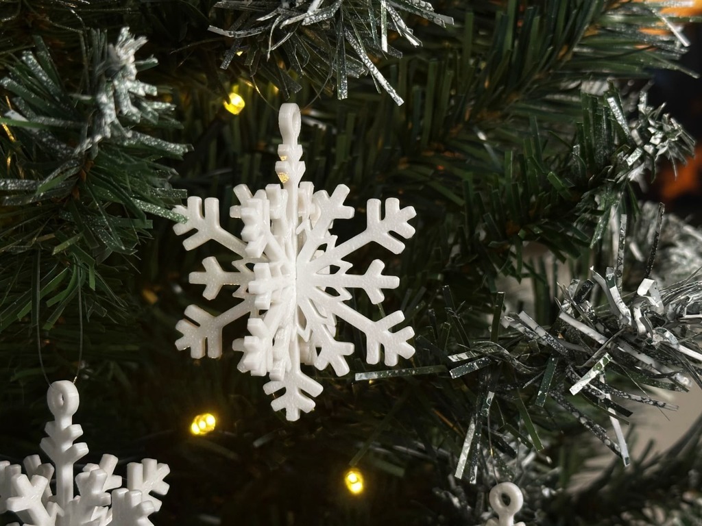 ️ 3D Snowflake Puzzle Snap-Fit New Year's decor - Snowflakes New Year's ...