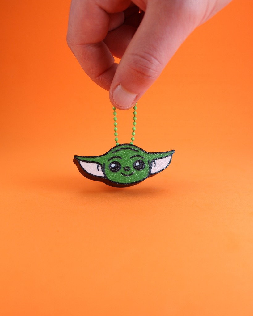 👶 Baby Yoda Fidget Clicker – A Galactic Fidget Friend - Keychain・Free ...