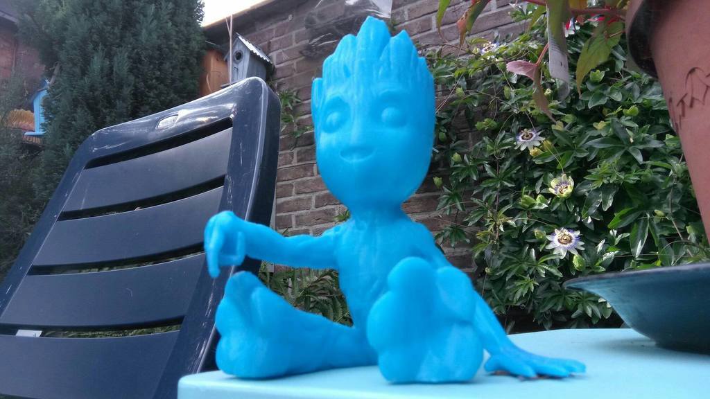 Free 3D file Bttn Pushing Baby Groot Remixed Finger&neck 👶 ・3D printer ...