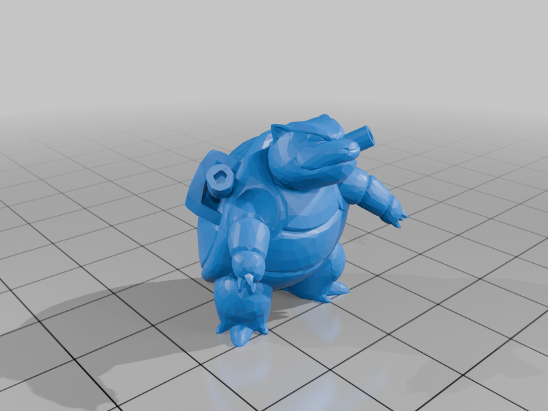 Archivo 3D gratis Blastoise - Low poly 🐉 ・Modelo imprimible en 3D para ...