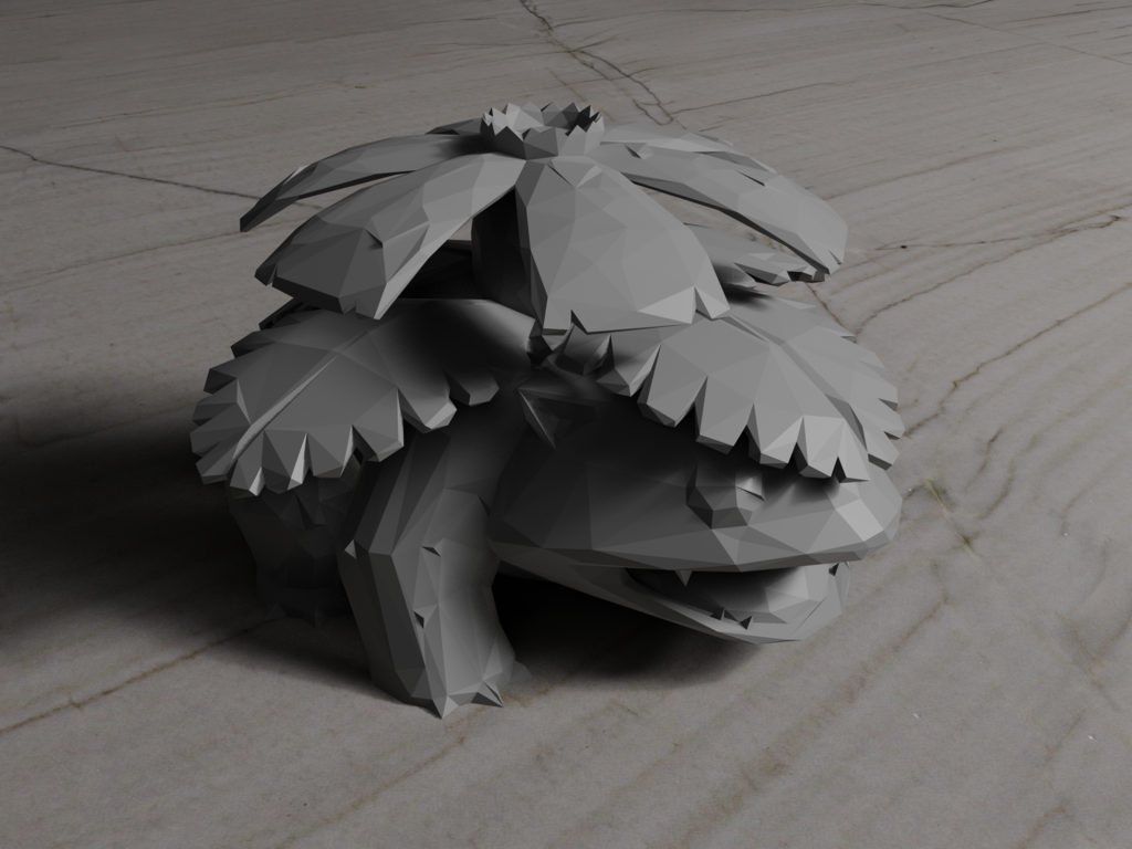 Free 3D file Venusaur - Low poly 🐉 ・3D print design to download・Cults