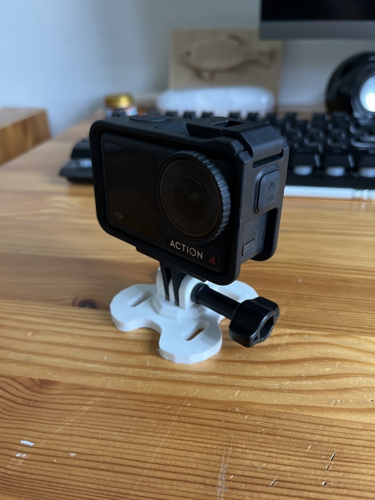 📷 Action camera mount・Free 3D File for ・Cults