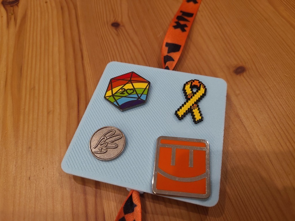🛰 Flair card/pinback for lanyards: Get more space for your pins!・Free ...