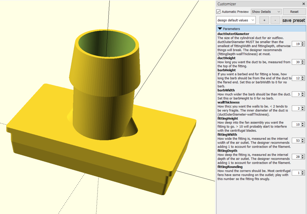 Free 3D file Parametric radial fan duct 🖥️ ・3D printable object to ...
