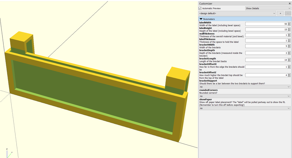 Free 3D file Parametric drop-in label holder 🏷️ ・Model to download and ...