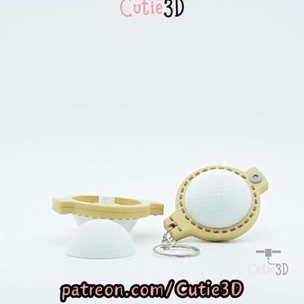 🏌️ Cutie3D Golf Ball Keycap Fidget Clicker Keychain - Cute Backpack ...