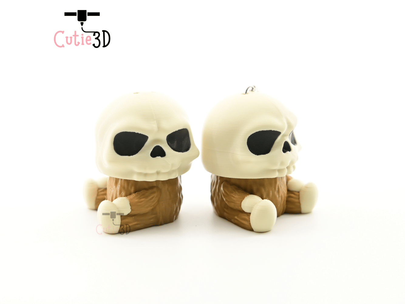 🎃 Halloween Furry Skull Keycap Fidget Clicker Keychain - Cute Backpack ...