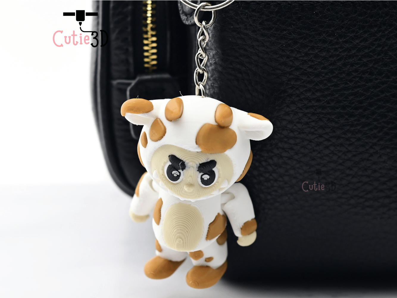 🐄 Llavero Personalizado Labubu En Vaca Articulado Cutie3D - Llavero ...