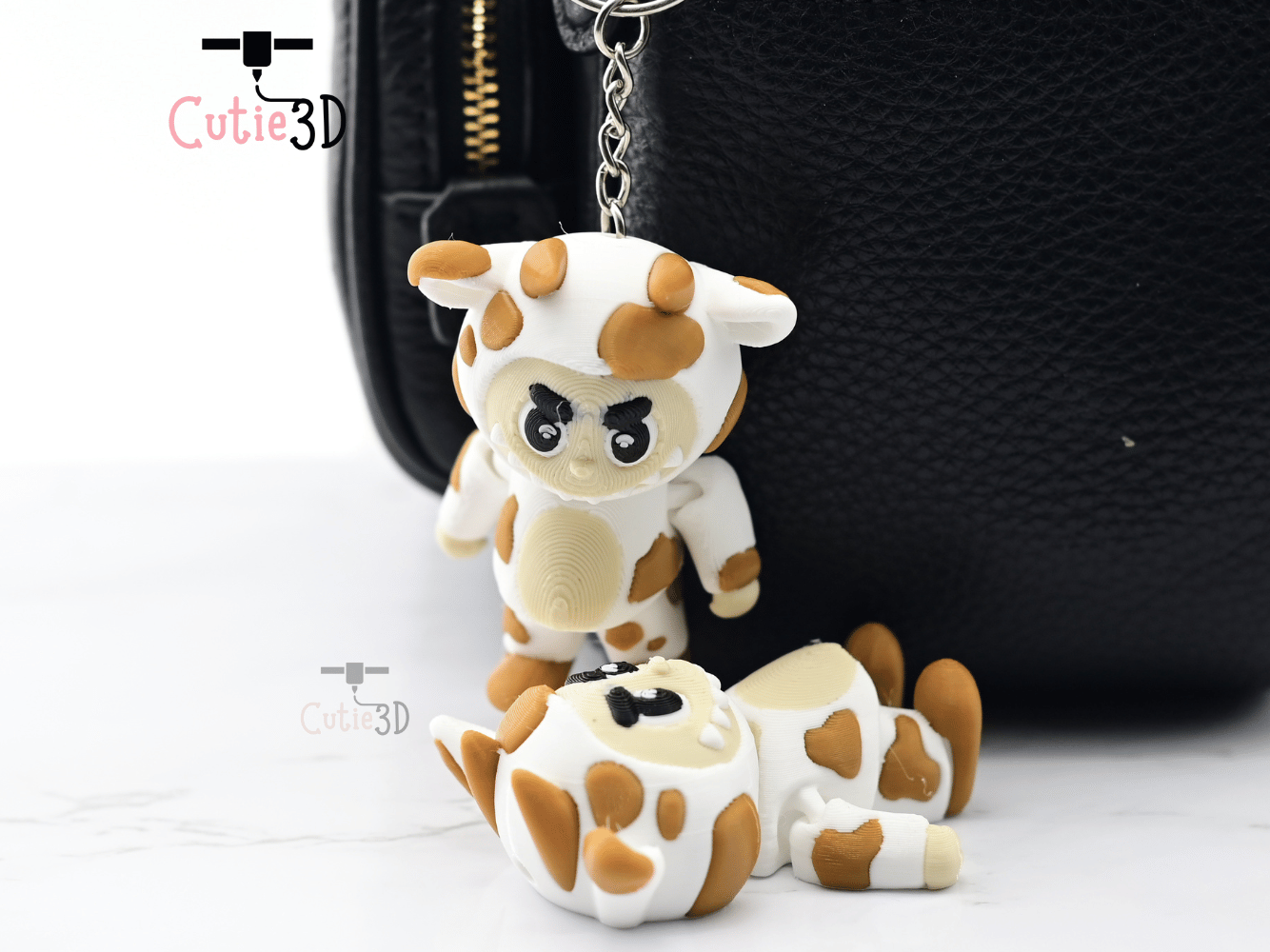 🐄 Llavero Personalizado Labubu En Vaca Articulado Cutie3D - Llavero ...