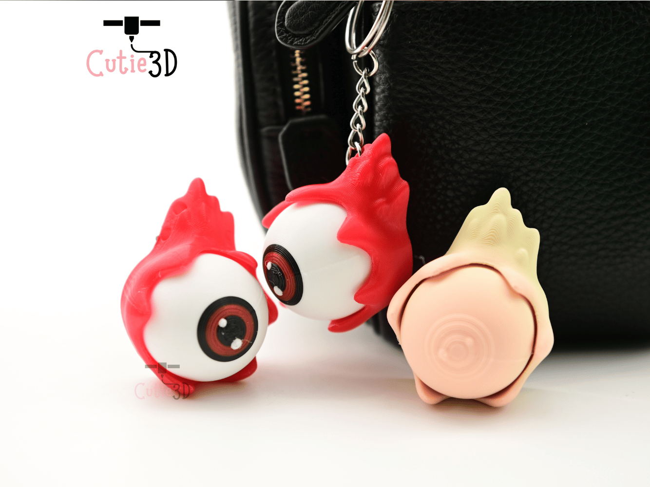 🎃 Cutie3D Halloween Spooky Eyeball Keycap Fidget Clicker Keychain ...