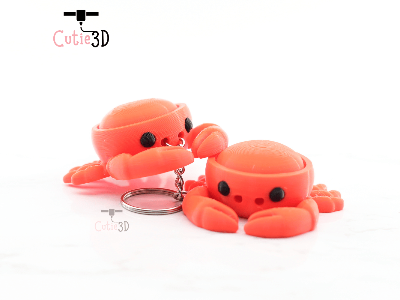 👌 Cutie3D Keycap Fidget Clicker Crab Keychain - Cute Backpack Keychain ...