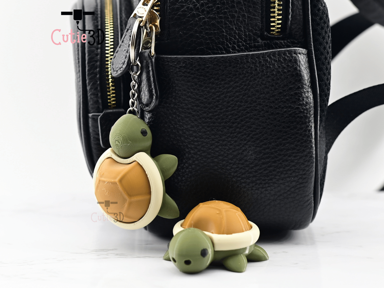 👌 Cutie3D Fidget Clicker Adorable Turtle Keychain - Cute Backpack ...