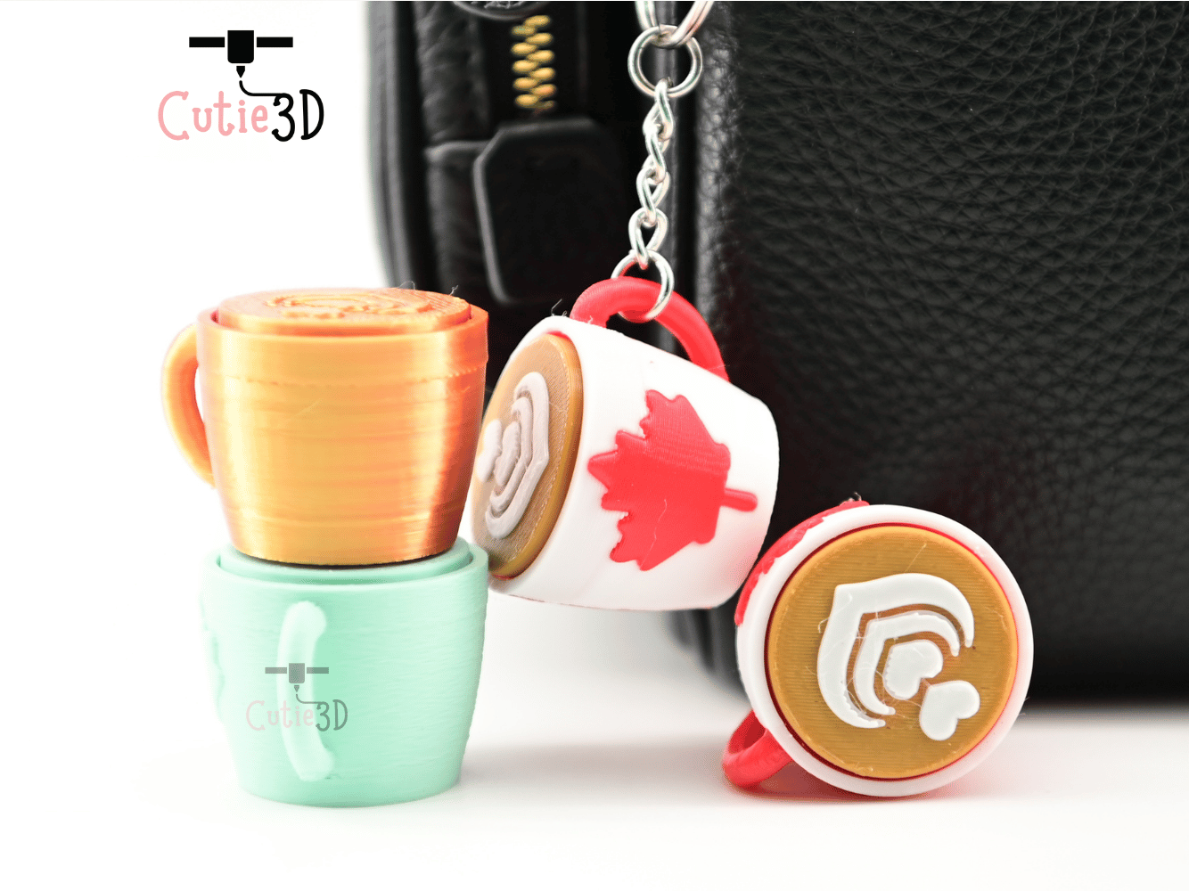 🇨🇦 Cutie3D Canada Coffee Mug Keycap Fidget Clicker Keychain - Cute ...
