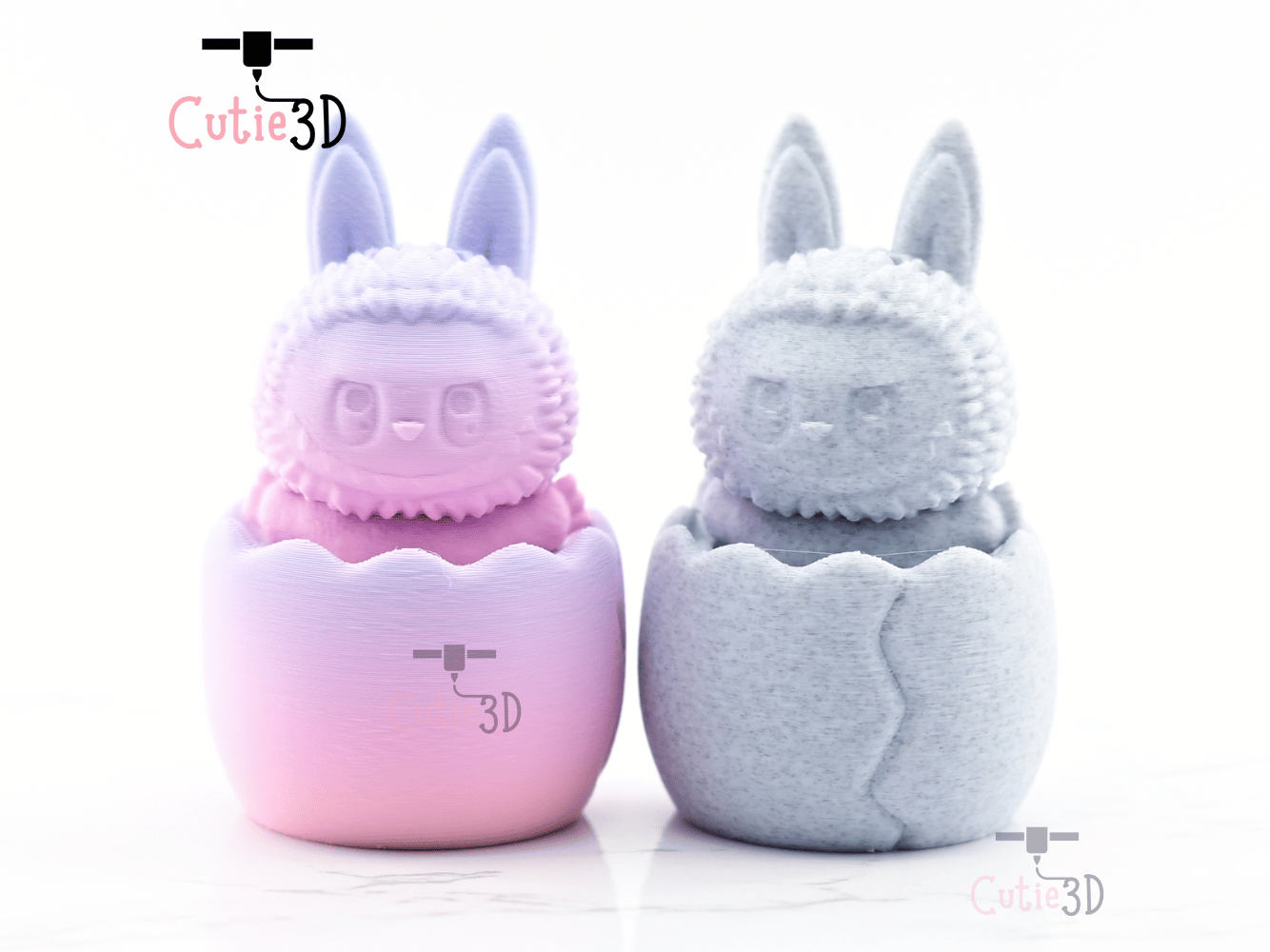 🥚 Cutie3D Twisty Clicker Easter Egg Labubu Keychain - Llavero mochila ...