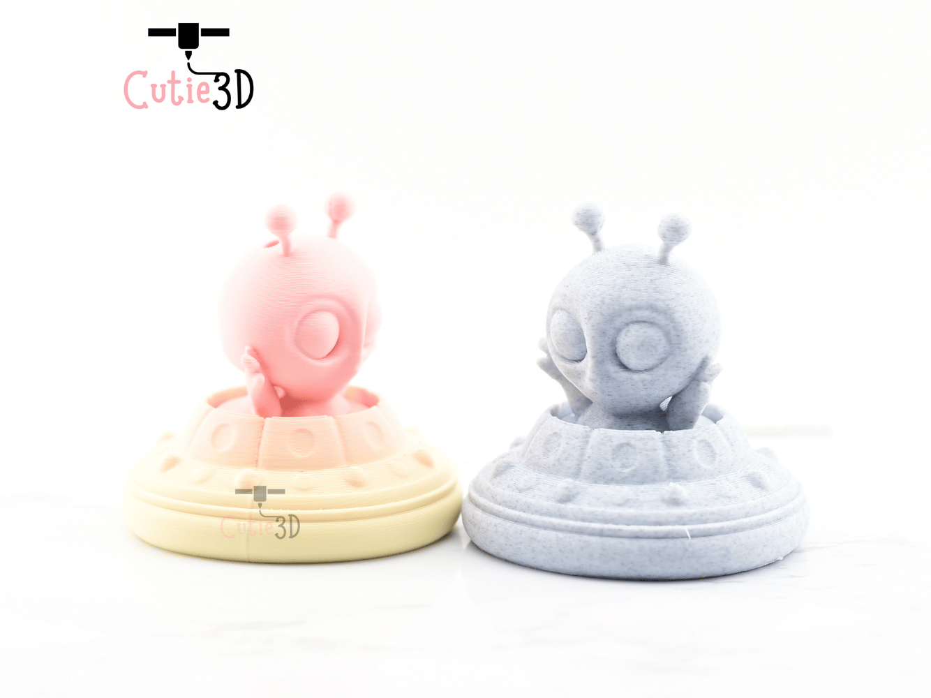 👌 Cutie3D Twisty Keycap Fidget Clicker Alien In Ufo Keychain - Cute ...