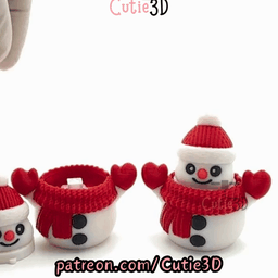 ☃️ Cutie3D Winter Snowman Keycap Fidget Clicker Keychain - Cute ...