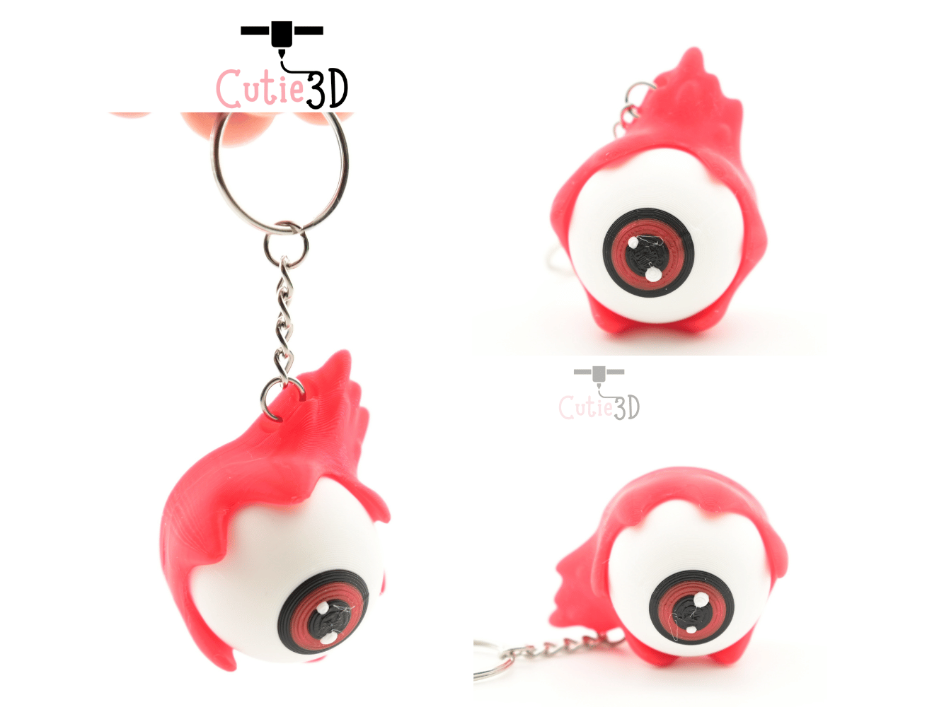 🎃 Cutie3D Halloween Spooky Eyeball Keycap Fidget Clicker Keychain ...