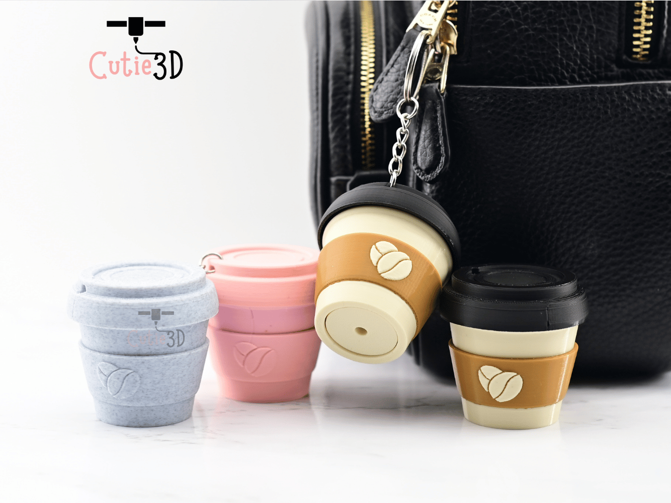 ☕ Cutie3D Twisty Coffee Cup Fidget Clicker Keychain - Cute Backpack ...