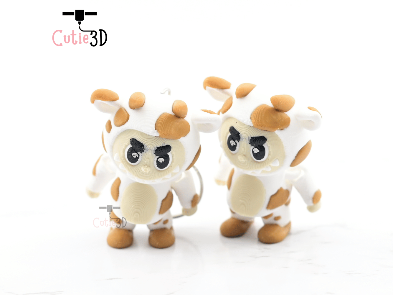 🐄 Llavero Personalizado Labubu En Vaca Articulado Cutie3D - Llavero ...