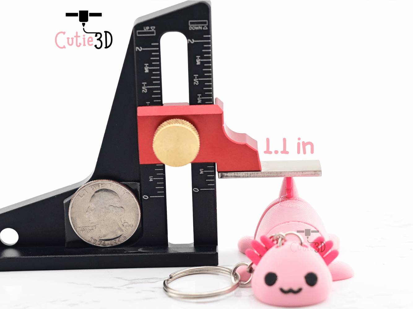 🦎 Cutie3D Cute And Cozy Axolotl Articulated Keychain - Cute Backpack ...