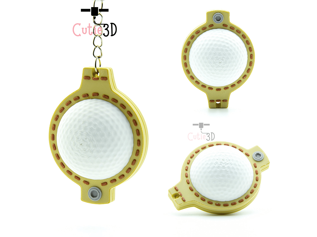 🏌️ Cutie3D Golf Ball Keycap Fidget Clicker Keychain - Cute Backpack ...