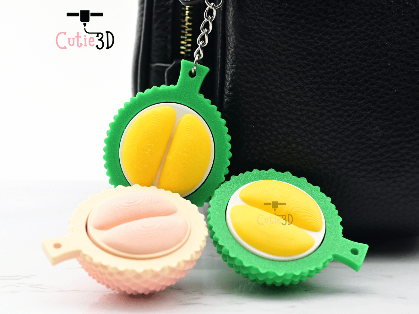 👌 Cutie3D Keycap Fidget Keychain Durian Keychain - Cute Backpack ...
