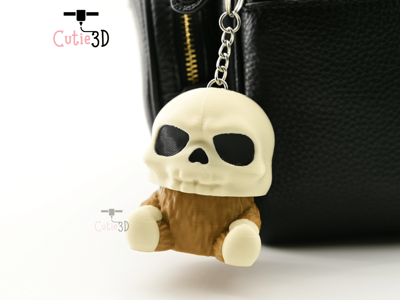 🎃 Halloween Furry Skull Keycap Fidget Clicker Keychain - Cute Backpack ...