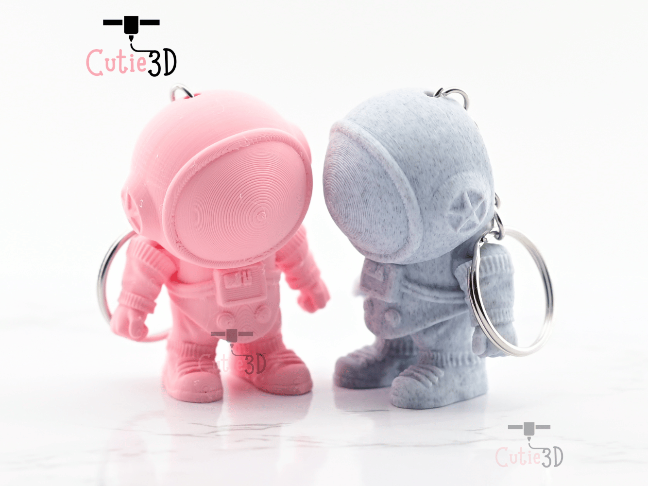 3D file Cutie3D Articulated Mini Astronaut Space Theme Keychain - Cute ...