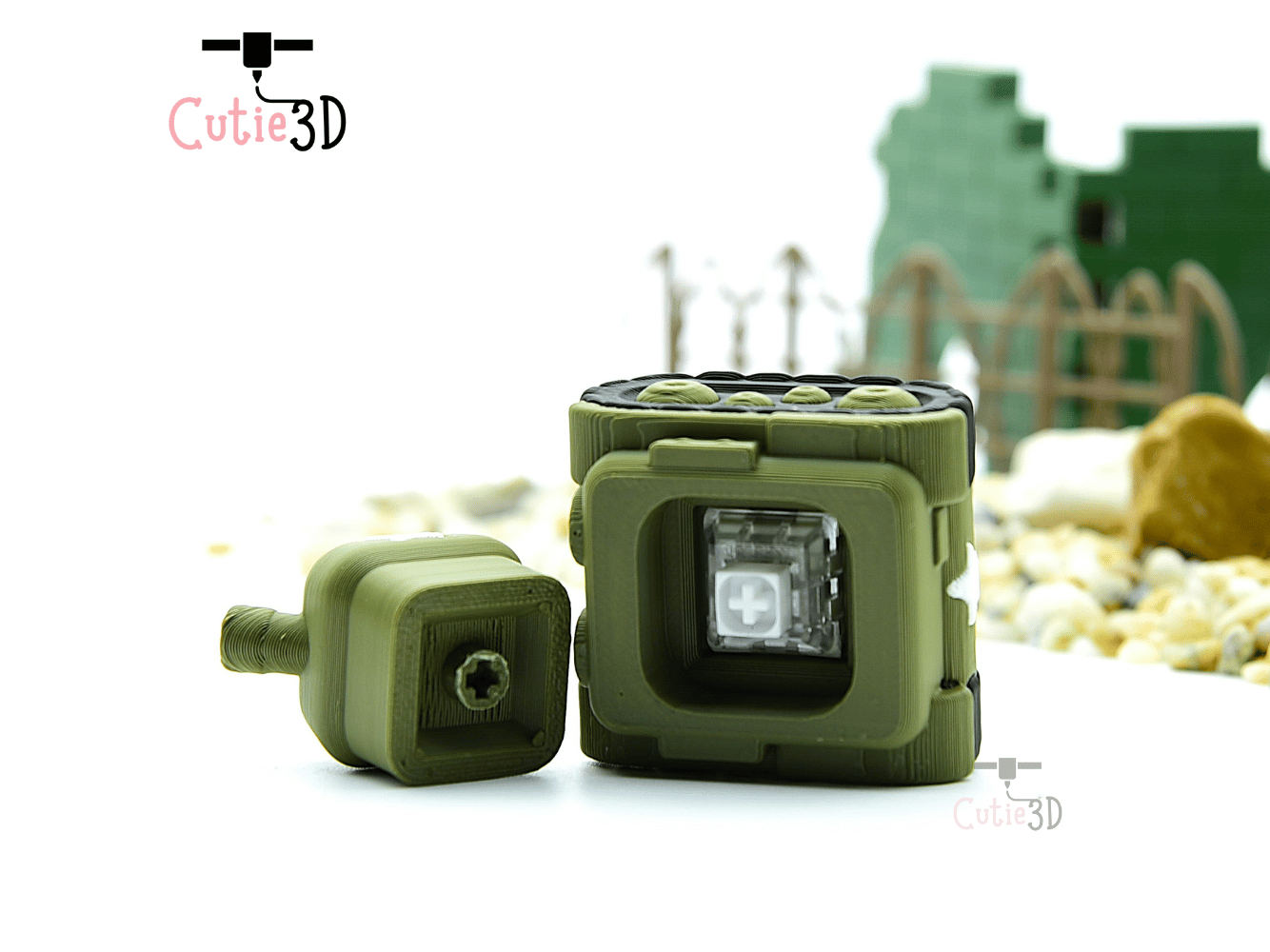 🪖 Cutie3D Mini Tank for Fun Lovers Llavero Fidget Clicker - Llavero ...