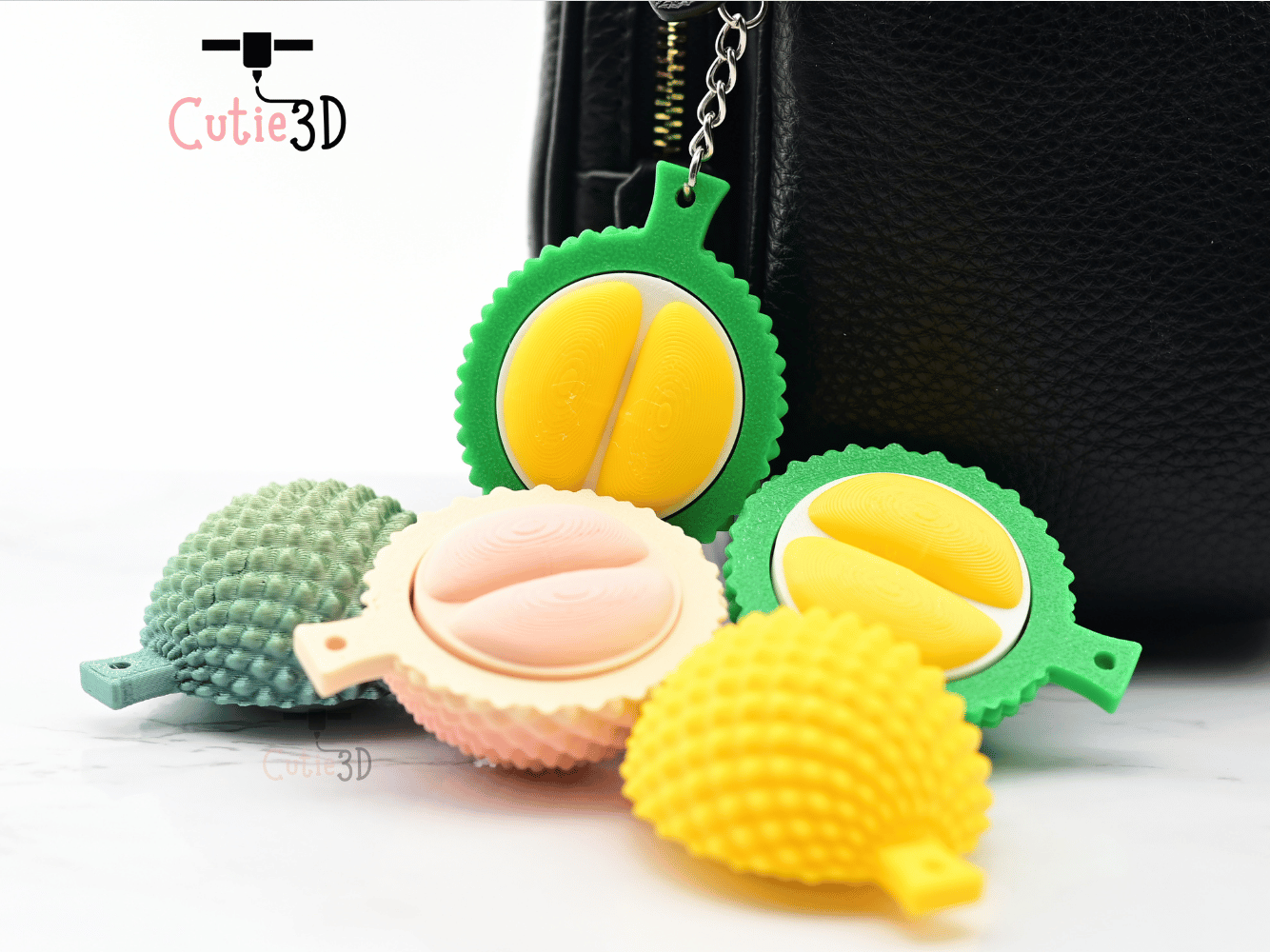 👌 Cutie3D Keycap Fidget Keychain Durian Keychain - Cute Backpack ...