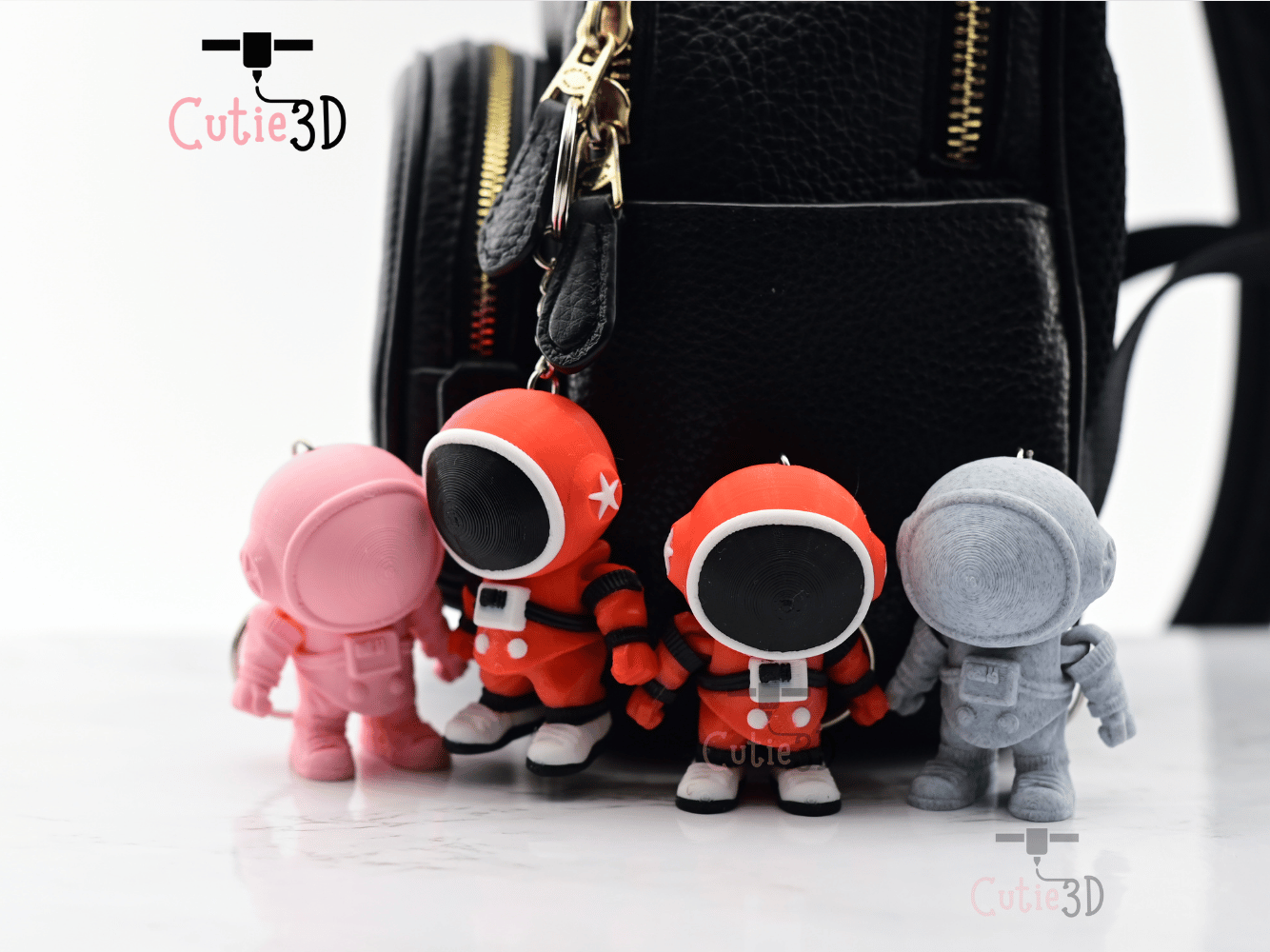 3D file Cutie3D Articulated Mini Astronaut Space Theme Keychain - Cute ...