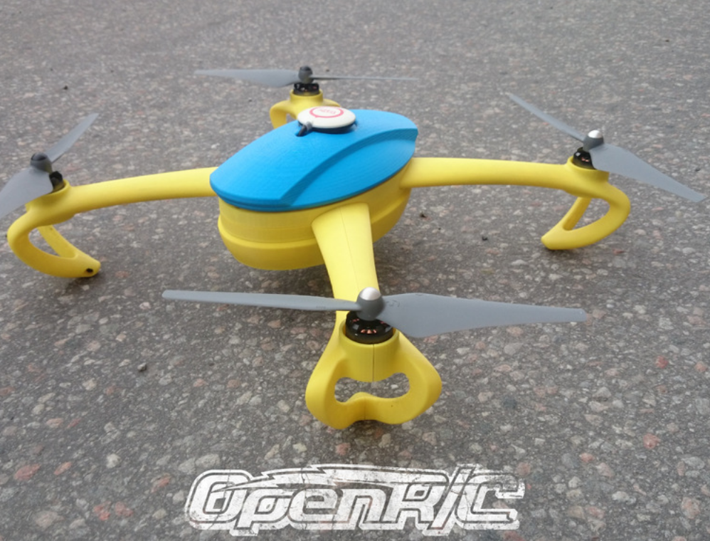 Free STL file OpenRC Quadcopter (Beta) 🎲・3D printing template to ...