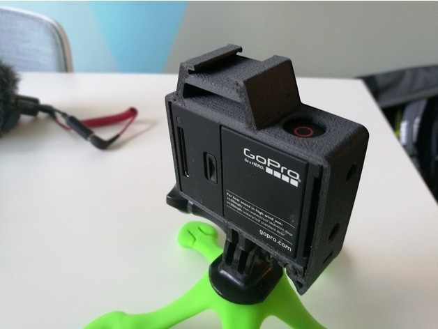 Free STL file GoPro Hero Frame w Hot Shoe Mount 🖼️ ・3D print design to ...