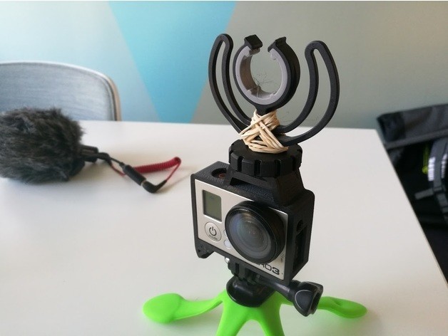 Free STL file GoPro Hero Frame w Hot Shoe Mount 🖼️ ・3D print design to ...