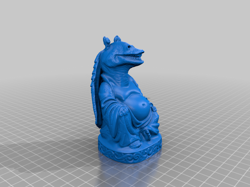 🫙 Jar Jar Binks | The Original Pop-Culture Buddha・Free STL File for ・Cults