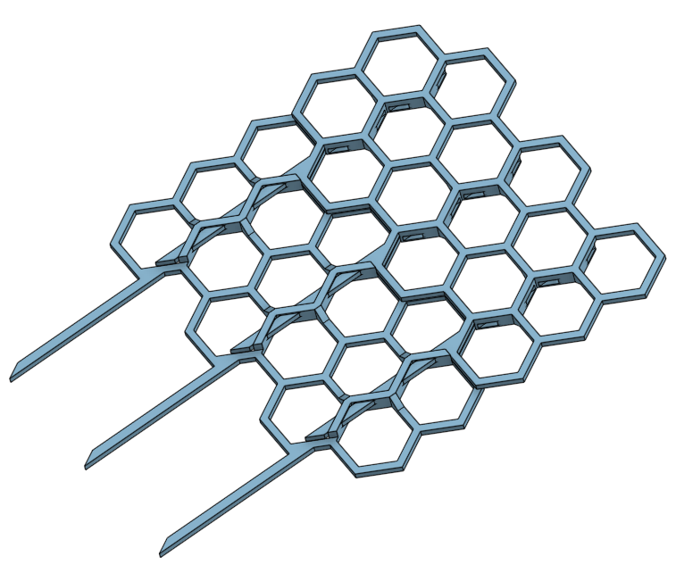 🌿 Honeycomb plant support wide 208x219 mm・Free 3D File for ・Cults