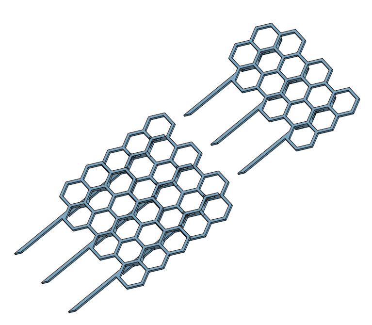 🌿 Honeycomb plant support wide 208x219 mm・Free 3D File for ・Cults