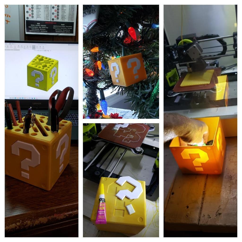 Free 3D file Super Mario Question Block Ornament ・3D print design to ...