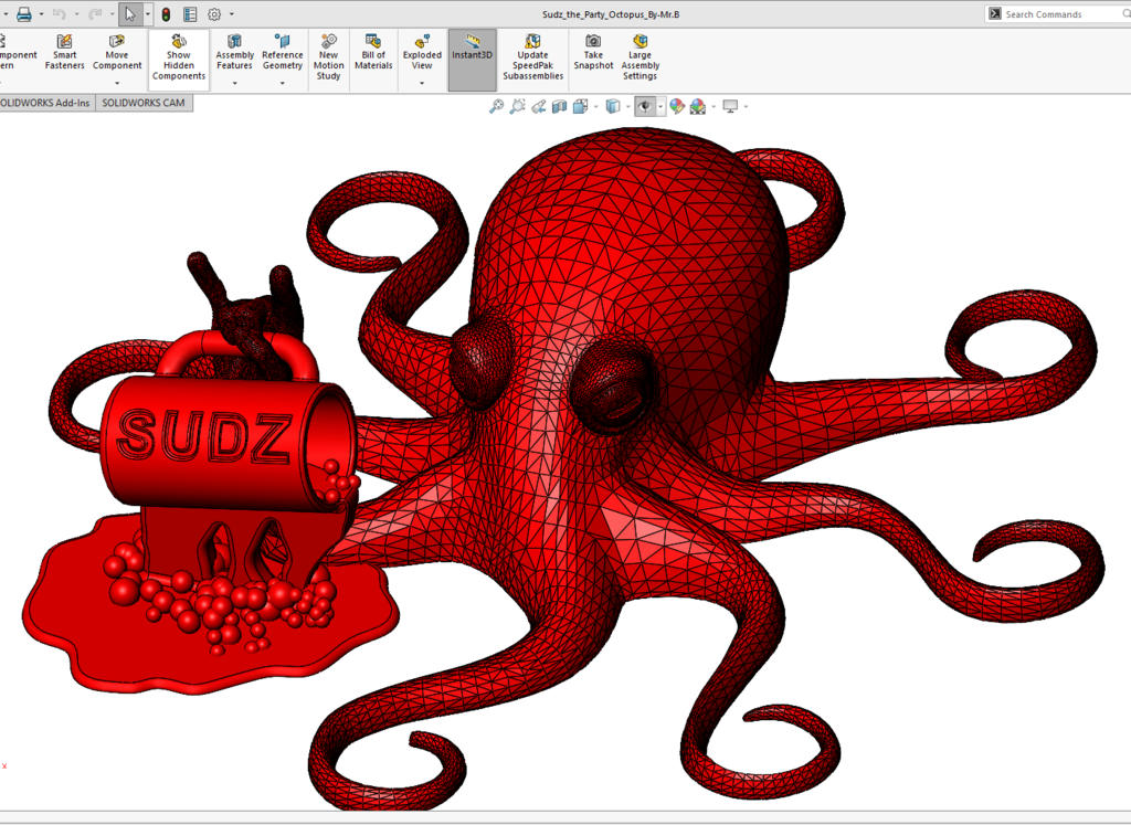 🥳 SUDZ the Party Roctopus・Free 3D File for ・Cults